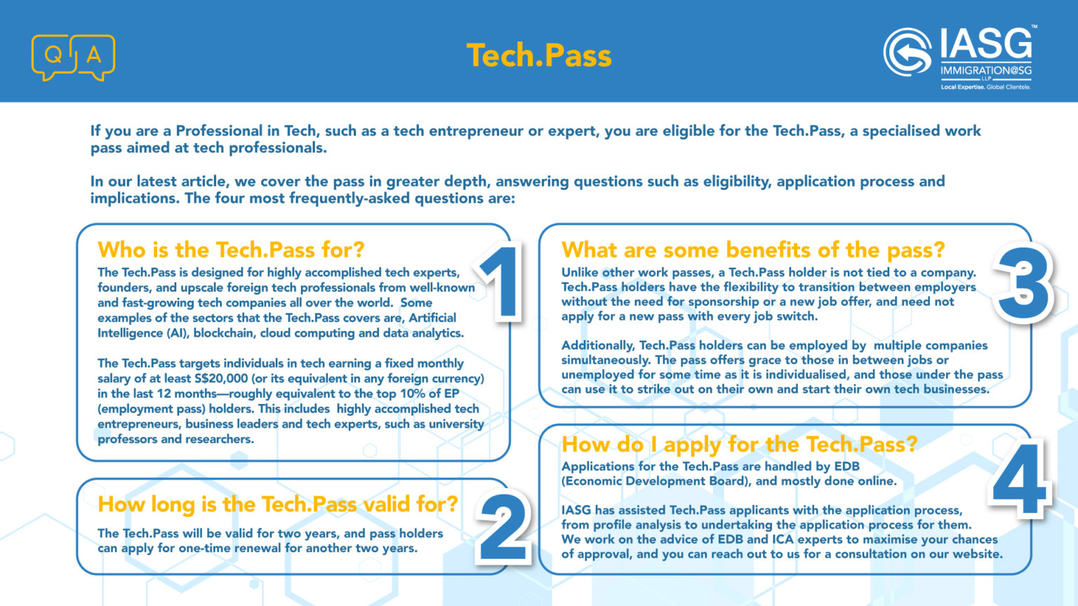 Immigration@SG | Tech.Pass | Eligibility & FAQs